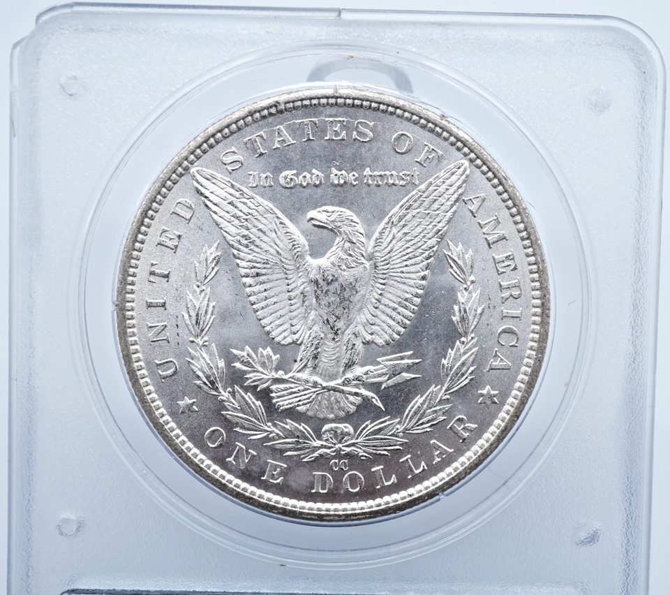 1883-CC Morgan Silver Dollar PCGS MS63 OGH Rattler Case - T094 | eBay