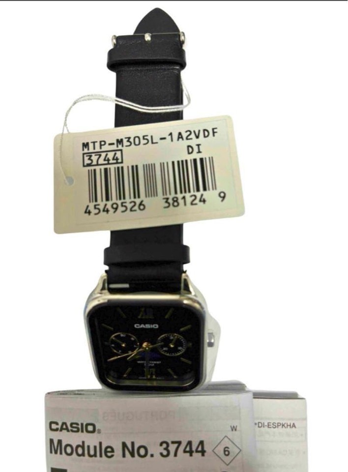 CASIO STANDARD MTP-M305 L Leather Strap Watch Japan Import Rare | eBay ...