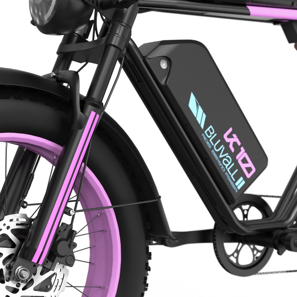 Bluvall K10 Dual Motor Dual Battery 52V 20" FatTire Electric Bike ...