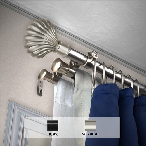 Gracewood Hollow Apostol 13/16th-inch Triple Curtain Rod | eBay