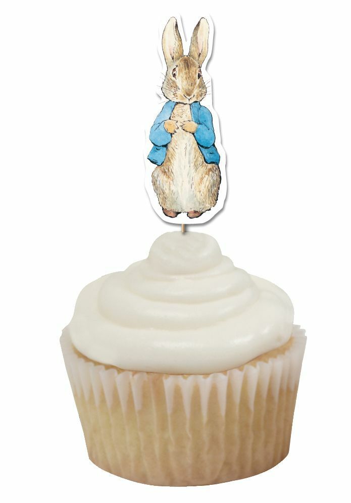 Peter Rabbit Cupcake Cake Toppers Set of 12 Birthday Celebration | eBay UK