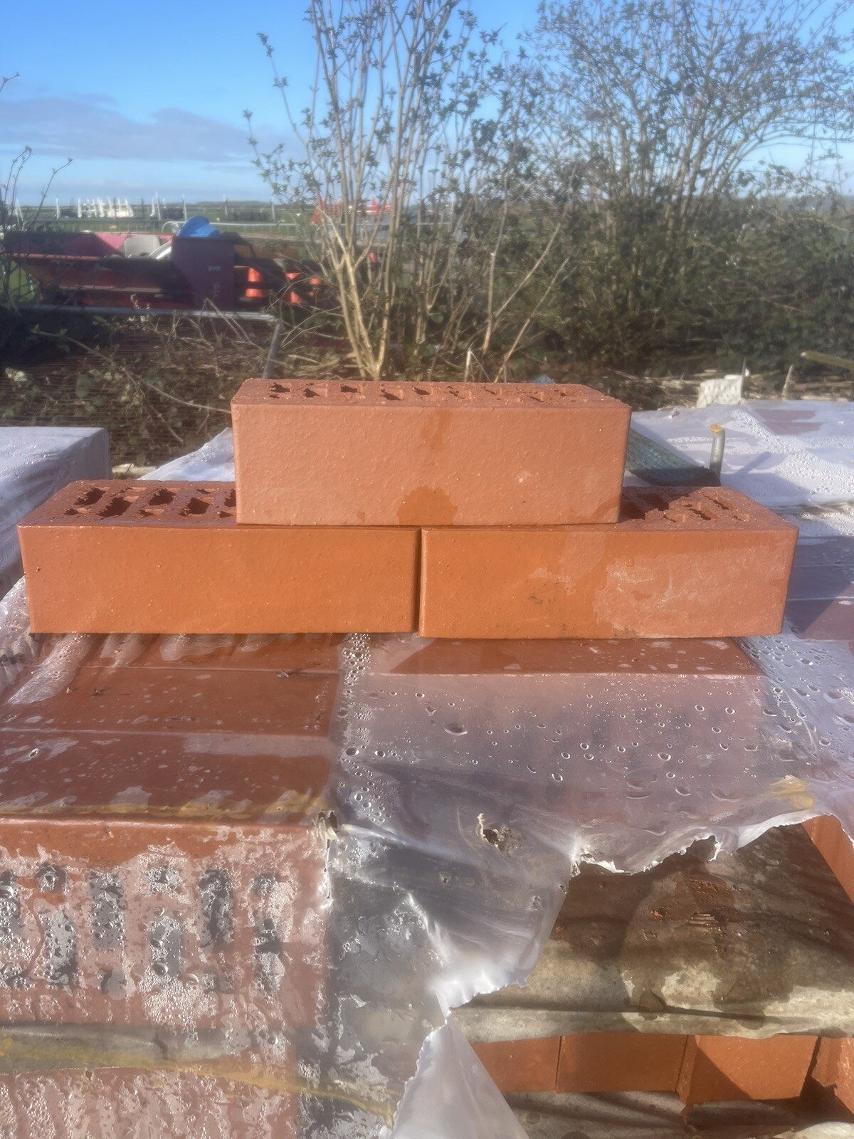 Red Engineering Brick Smooth 65mm Perforated 560 Pack - Red ...