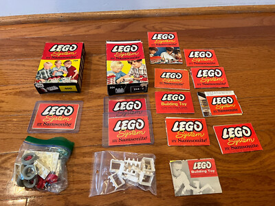 Vintage LEGO System Samsonite Lot - 400 & 214 instructions/ads—SUPER ...