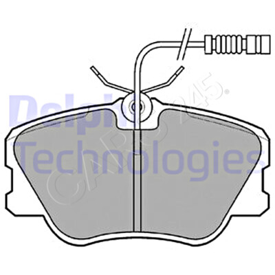 DELPHI Disc Brake Pad Set For MERCEDES 190 A124 C124 S124 W124 W126 ...
