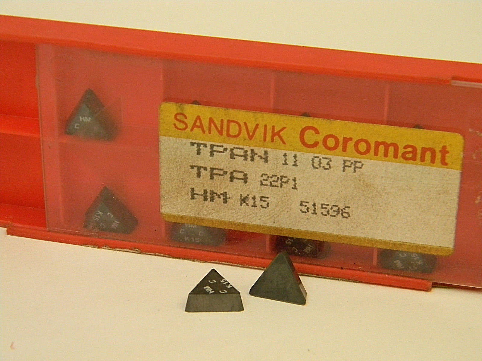 NEW SURPLUS 10PCS. SANDVIK TPA 22P1 GRADE: HM CARBIDE INSERTS | eBay