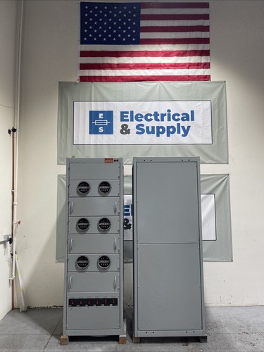 600 Amp Multimeter GE Switchboard 3ph 120/208 3ph 4wire W Pull Section 6 stack | eBay