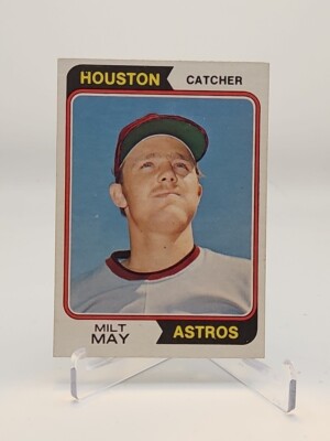 1974 Topps Baseball #293 Milt May Vintage Houston Astros MLB Trading ...