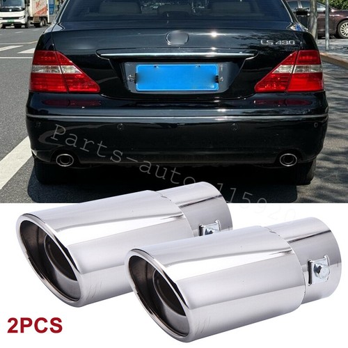 For Lexus LS430 Exhaust Pipe Rear Tail Muffler Chrome Stainless Steel ...