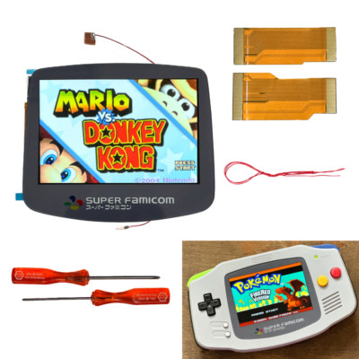 Game Boy Advance GBA V5 SFC FAMICOM IPS LCD Mod DIY Kit - Upgrade your ...