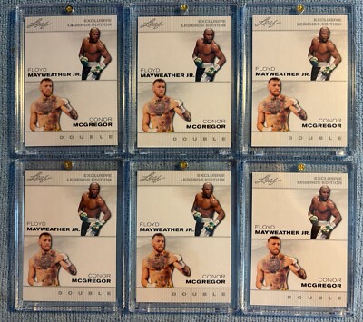 FLOYD MAYWEATHER CONNER McGREGOR 2023 LEGENDS EXCLUSIVE DUO BOXING CARD ...