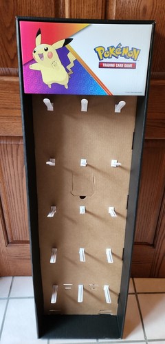 Pokemon Trading Card Game Cardboard Display Stand Card Rack 46.5" x 14 ...
