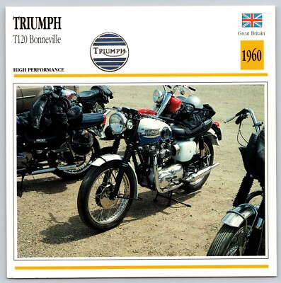 Triumph T120 Bonneville 1960 Great Britain Edito Service Atlas ...