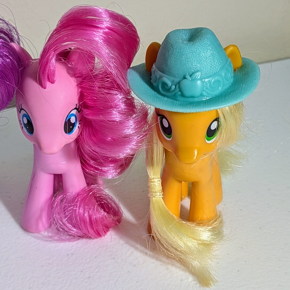 My Little Pony Mlp G4 Main Six (6) Lot Brushable 3'' Figure + Spike | eBay
