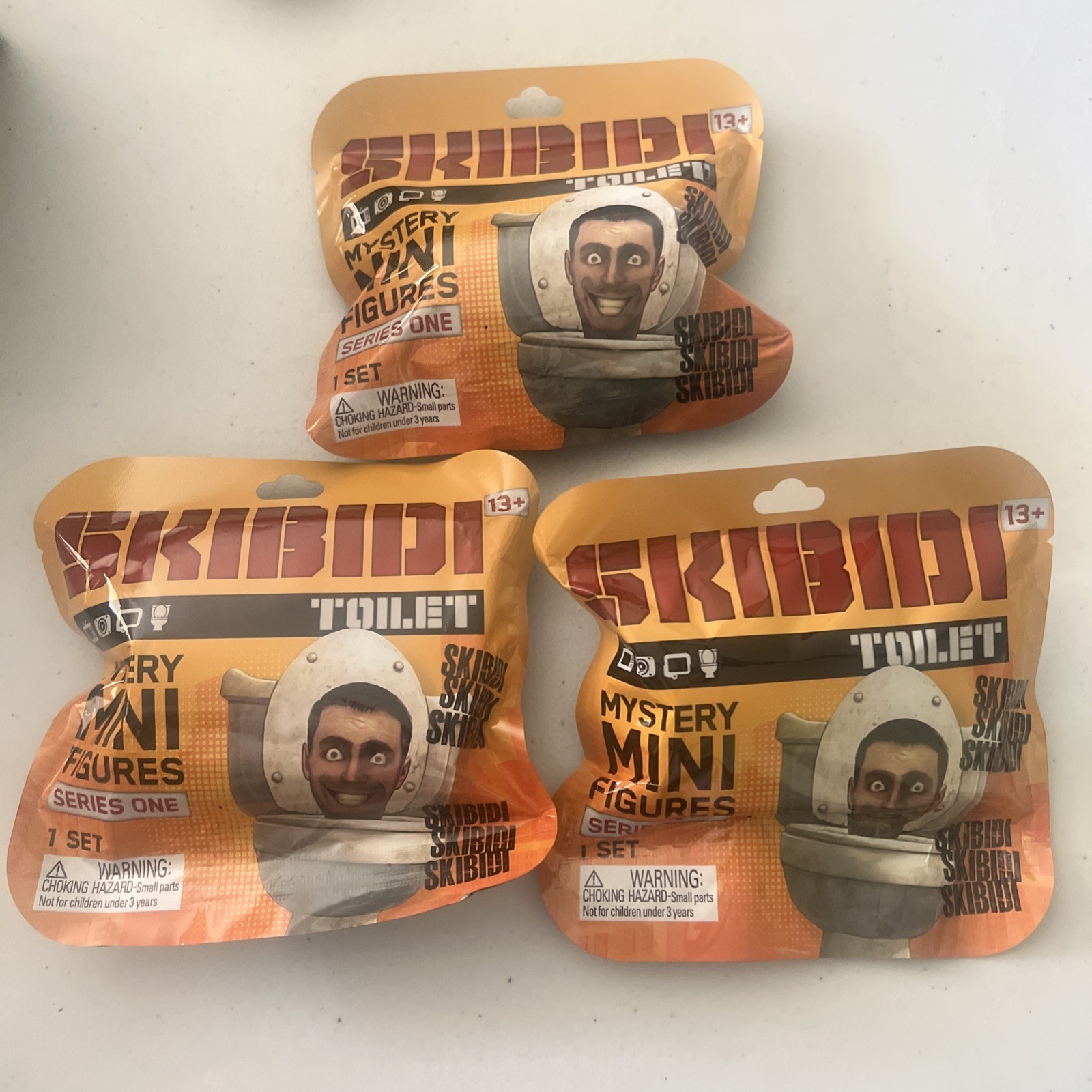 Lot of 3 ~ SKIBIDI TOILET Series 1 ~ Mystery Mini Action Figure ~ New ...