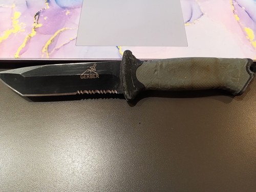 Gerber 10" Infantry Fixed Stainless Steel Blade Partially Serrated ...