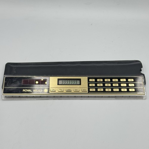 Vintage Royal Solar 8 Ruler and Calculator With Case | eBay