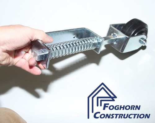 220 lb Heavy Duty Gate Door Caster - Spring Loaded - 4 Inch Fixed Wheel ...