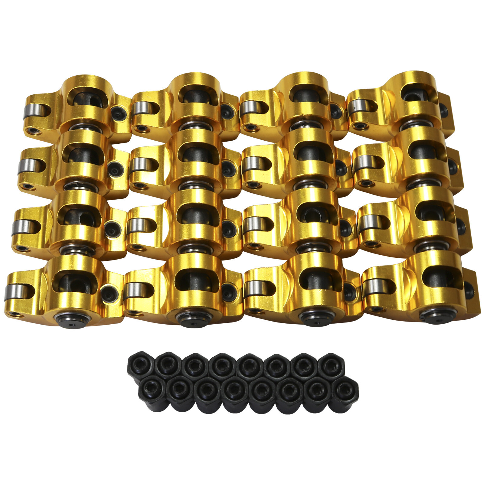 3/8" Aluminum Stud Roller Rocker Arm kit For Ford windsor 1.6L SB 289 ...