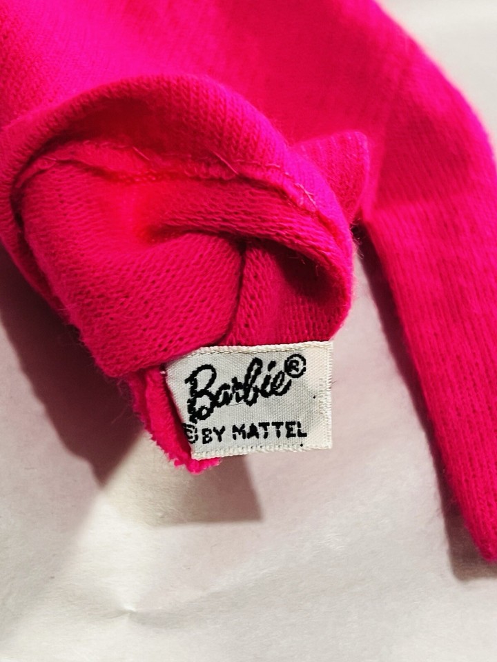 Vintage 1970 TNT Barbie Christie Stacey Pak Sharp Shift Dress Rare Pink ...