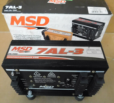 MSD 7330 7AL-3 CD Ignition Box W/Limiter & 4)Retard, Analog, 570V, 12 ...
