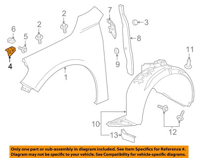Chevrolet GM OEM 16-18 Malibu Fender-Front Bracket Right 23292605 | eBay