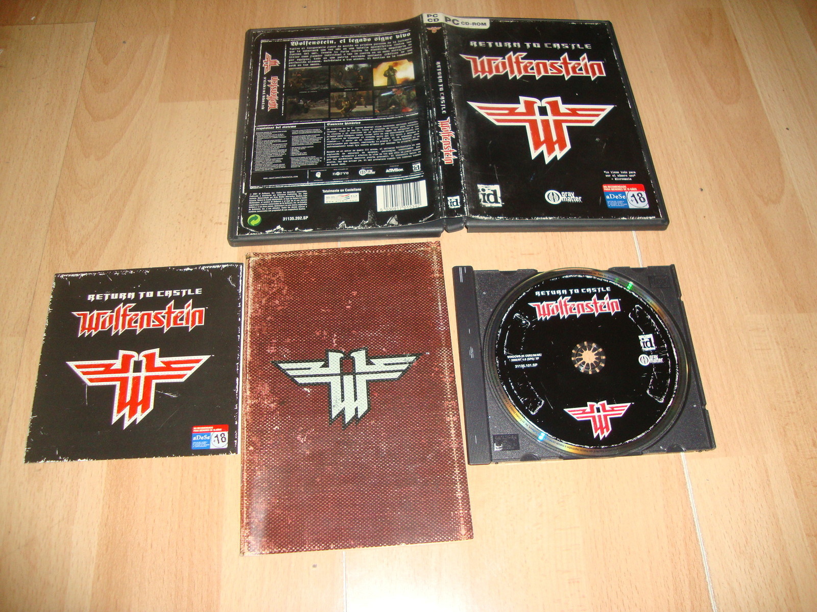 RETURN TO CASTLE WOLFENSTEIN DE ID SOFTWARE CON 1 DISCO PARA PC EN BUEN ...