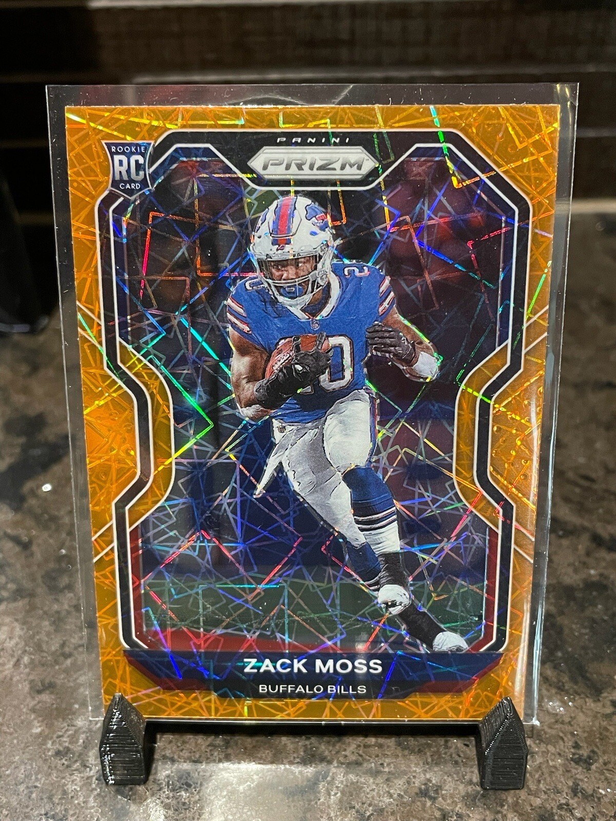2020 PANINI PRIZM ZACK MOSS ROOKIE LAZER ORANGE #311 RC SP | eBay