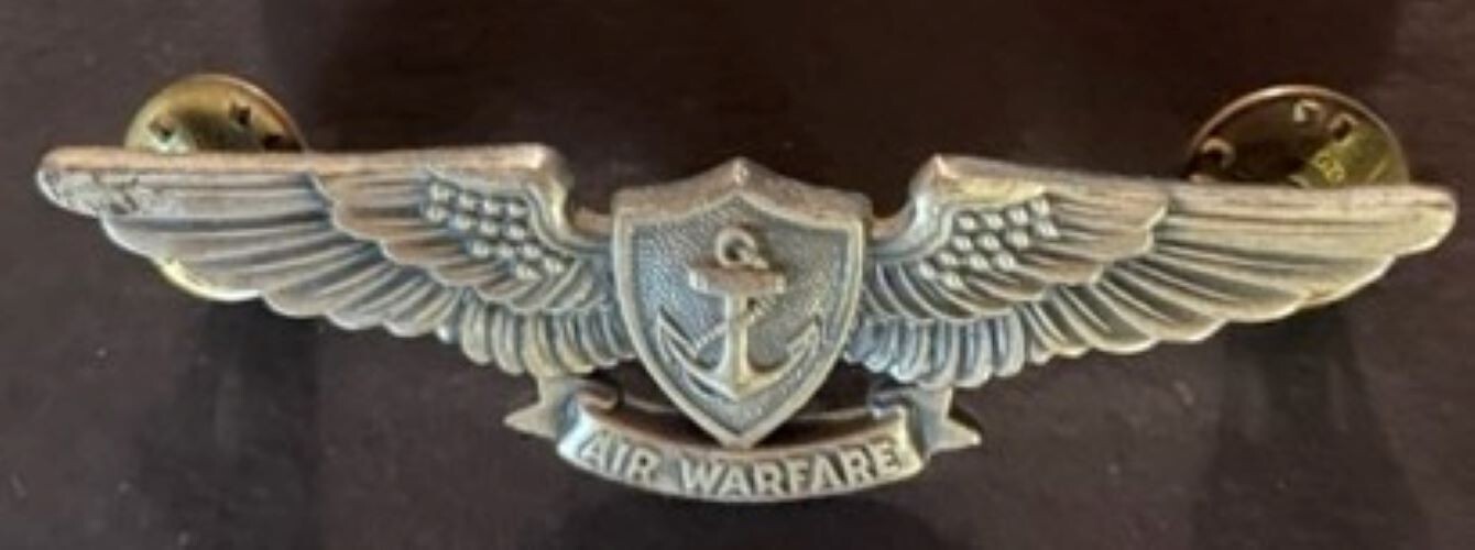 U.S. NAVY NAVAL AVIATION AIR WARFARE WITH ANCHOR METAL PINBACK | eBay