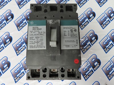 GE TED134125 Circuit Breaker 125 Amp 480 Volt 3 Pole Green 18K ...