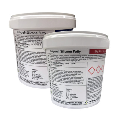 Polycraft Silicone Putty RTV Moulding Making Rubber - 2kg Kit | eBay UK