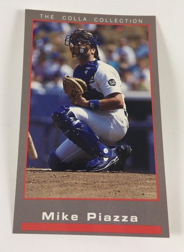 1992 Barry Colla Postcard of Mike Piazza Postmarked 1997 All Star Game ...