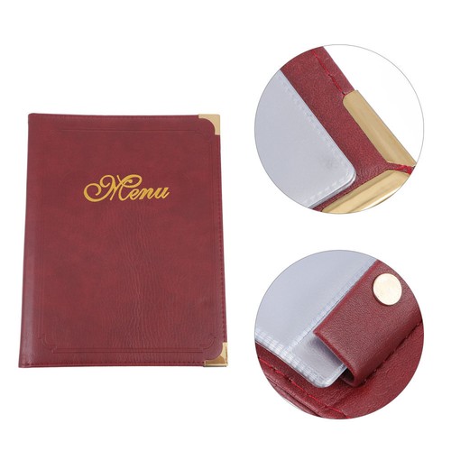1pc Bar Menu Book Practical Menu Holding Book Simple Menu Book Meal ...