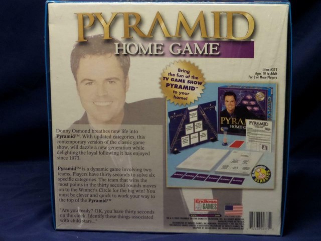 Pyramid Home Game 2003 Edition Donny Osmond Endless Games 100 Complete ...