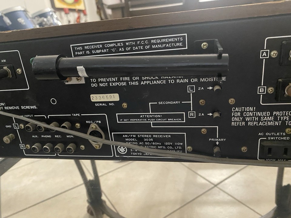 Nikko 3035 Receiver Silver Faced Radio Stereo Receiver TESTED | eBay