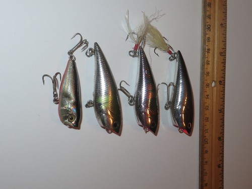 Lot of 4 Yo-zuri Yozuri Fenwick Methods Chug Popper Topwater Lures | eBay
