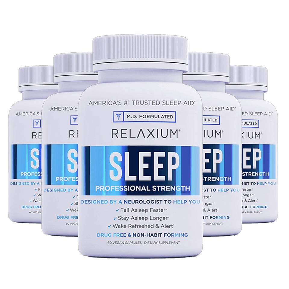Relaxium Sleep - Fall Asleep Faster, Wake Refreshed - L-Tryptophan ...