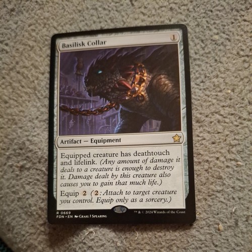MTG - Basilisk Collar - Foundations - Magic the Gathering | eBay UK