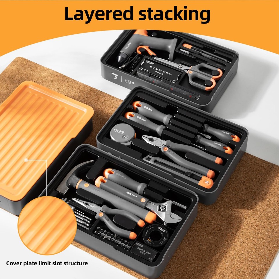 Tool Set, Hand Tool Set Cute Tool Kit, DIY Set Tool Household with ...
