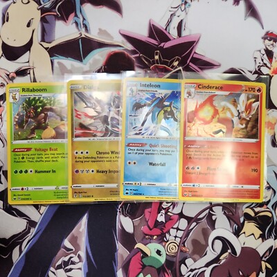 4 Pokemon Cosmos Holo Variant Costco Rillaboom Dialga Inteleon ...