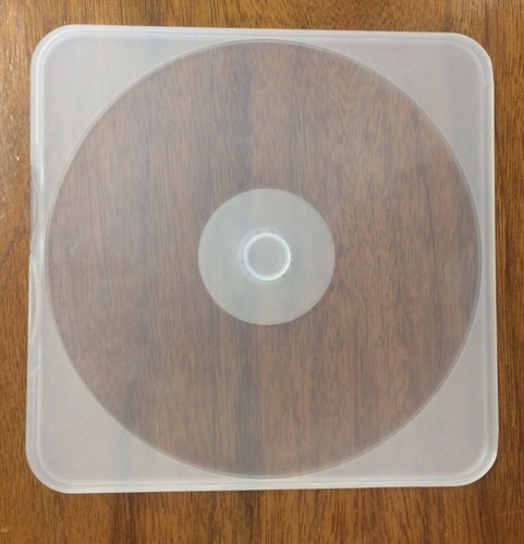 Clear Plastic Single CD/DVD 5x5 Square Case- Book Fold (20 Pack) | eBay