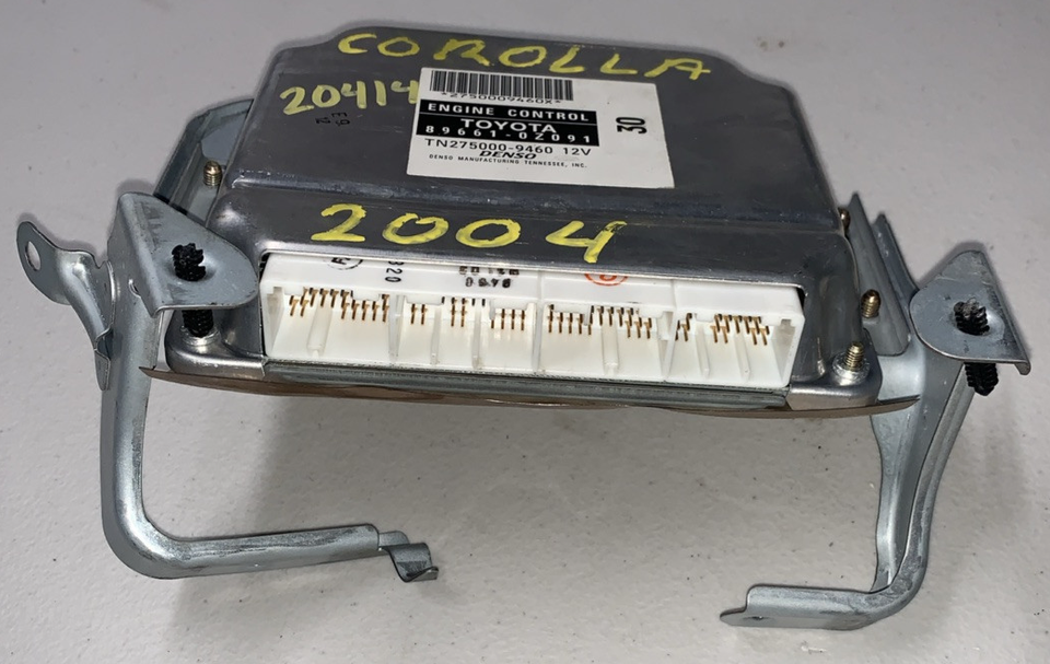 2003-2004 Toyota Corolla A/T Engine Computer Ecu Ecm Pcm Control Module ...