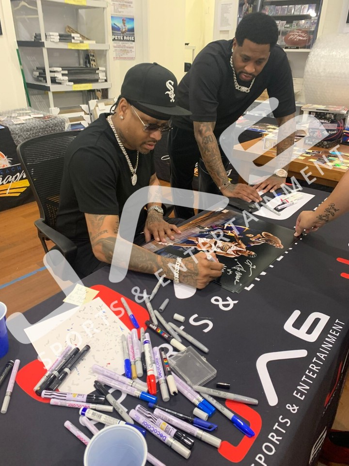 Allen Iverson auto signed inscribed 11x14 photo Philadelphia 76ers NBA ...