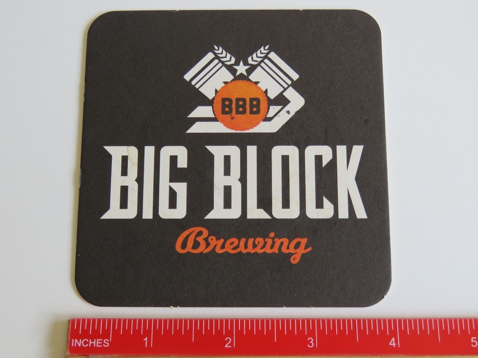 Coaster ~ BIG BLOCK Brewery ~ Sammamish, WASHINGTON ~ Beer Won't Drink ...