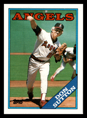 1988 Topps Don Sutton HOF California Angels #575 Junk Wax Centered Mint ...
