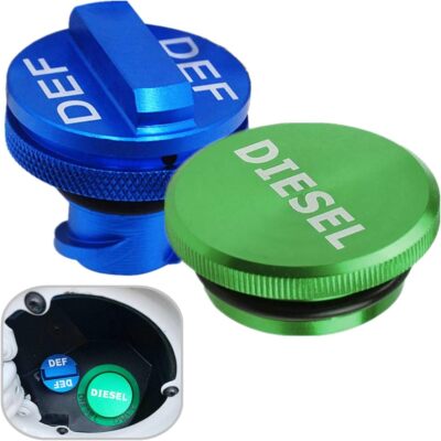 DIESEL Fuel Cap & DEF Cap Fit For 2013-2018 Dodge Ram 2500 3500 Cummins ...