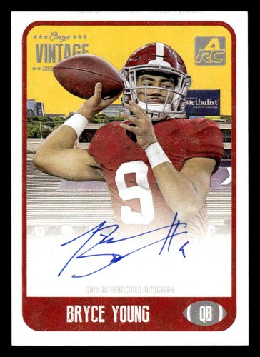 2021 ONYX VINTAGE BRYCE YOUNG CABY BLUE SIGNATURES RC AUTOGRAPH /400 ...