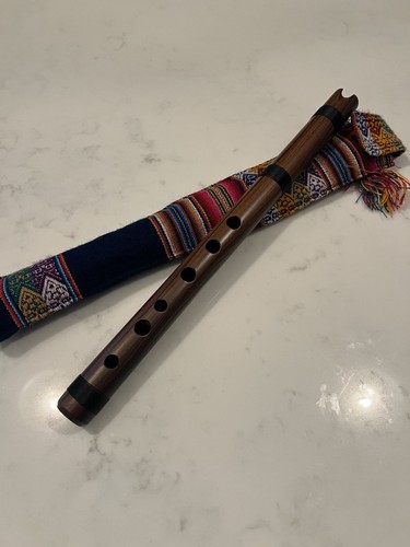 INCA GOLD PROFESSIONAL QUENA ANDEAN FLUTE INSTRUMENT NATURAL HARDWOOD ...