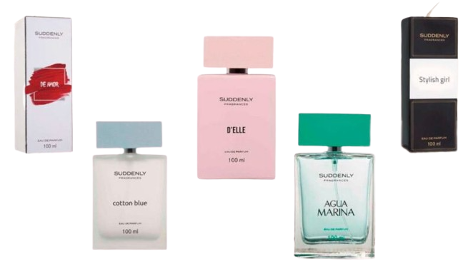 Lidl Suddenly Fragrances Lovely Femelle Chalou Madame Glamour 75ml EDP ...