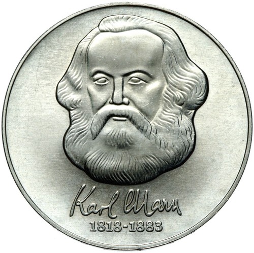 Gedenkmünze DDR - 20 Mark 1983 A - Karl Marx 1818-1883 - Stempelglanz ...