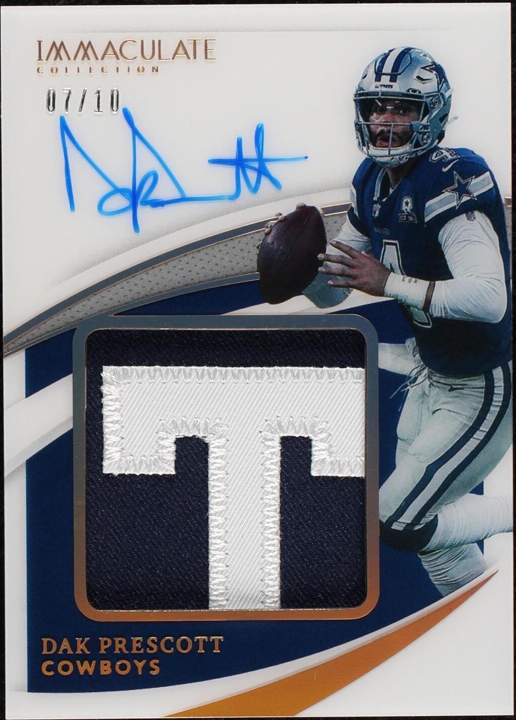 2021 Panini Immaculate Collection - Premium Patch Autographs Dak ...